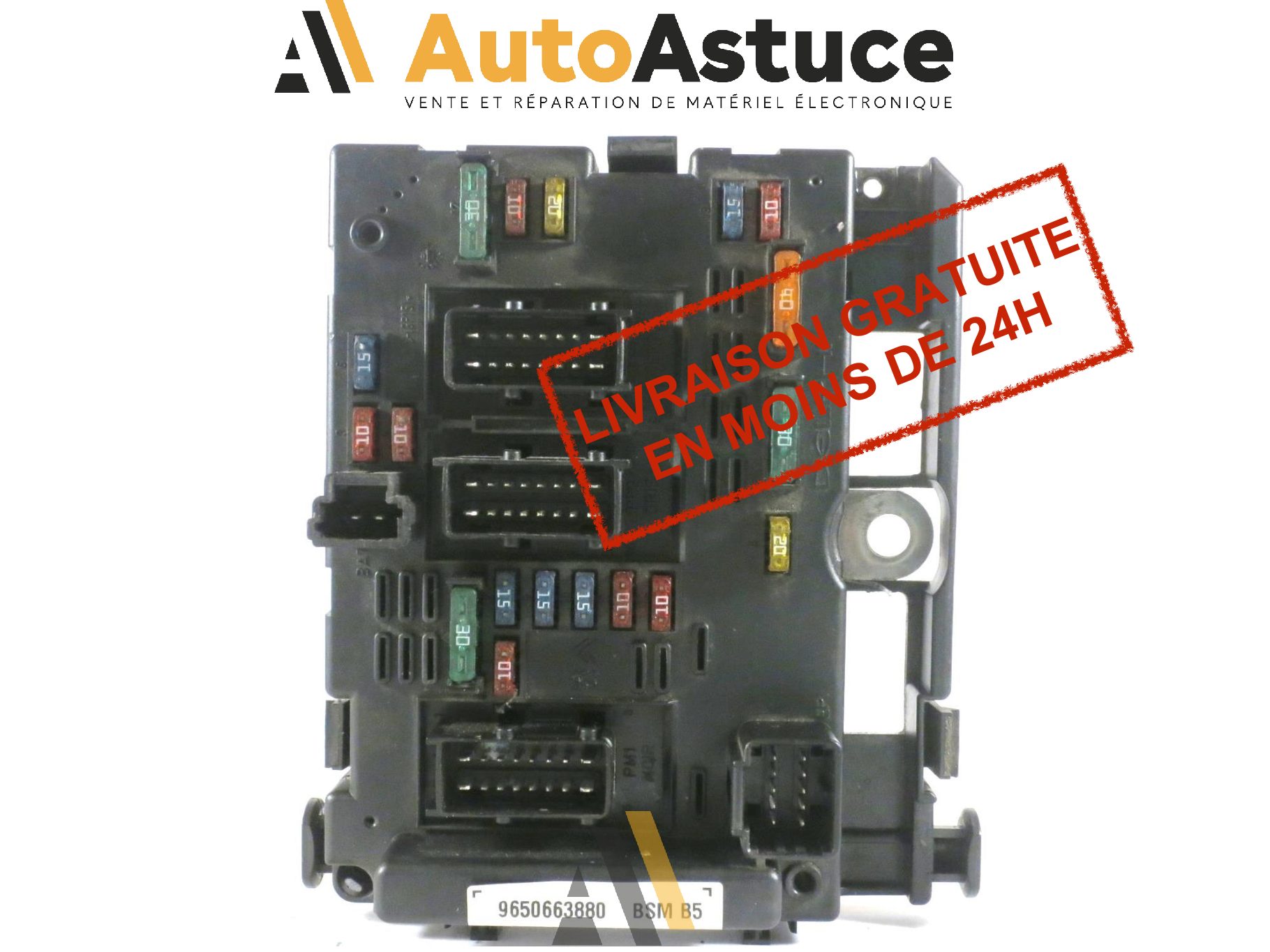 Boitier Citroen Peugeot PSA C2 C3 C4 C5 C8 XSARA 9650663880 DELPHI BSM ...