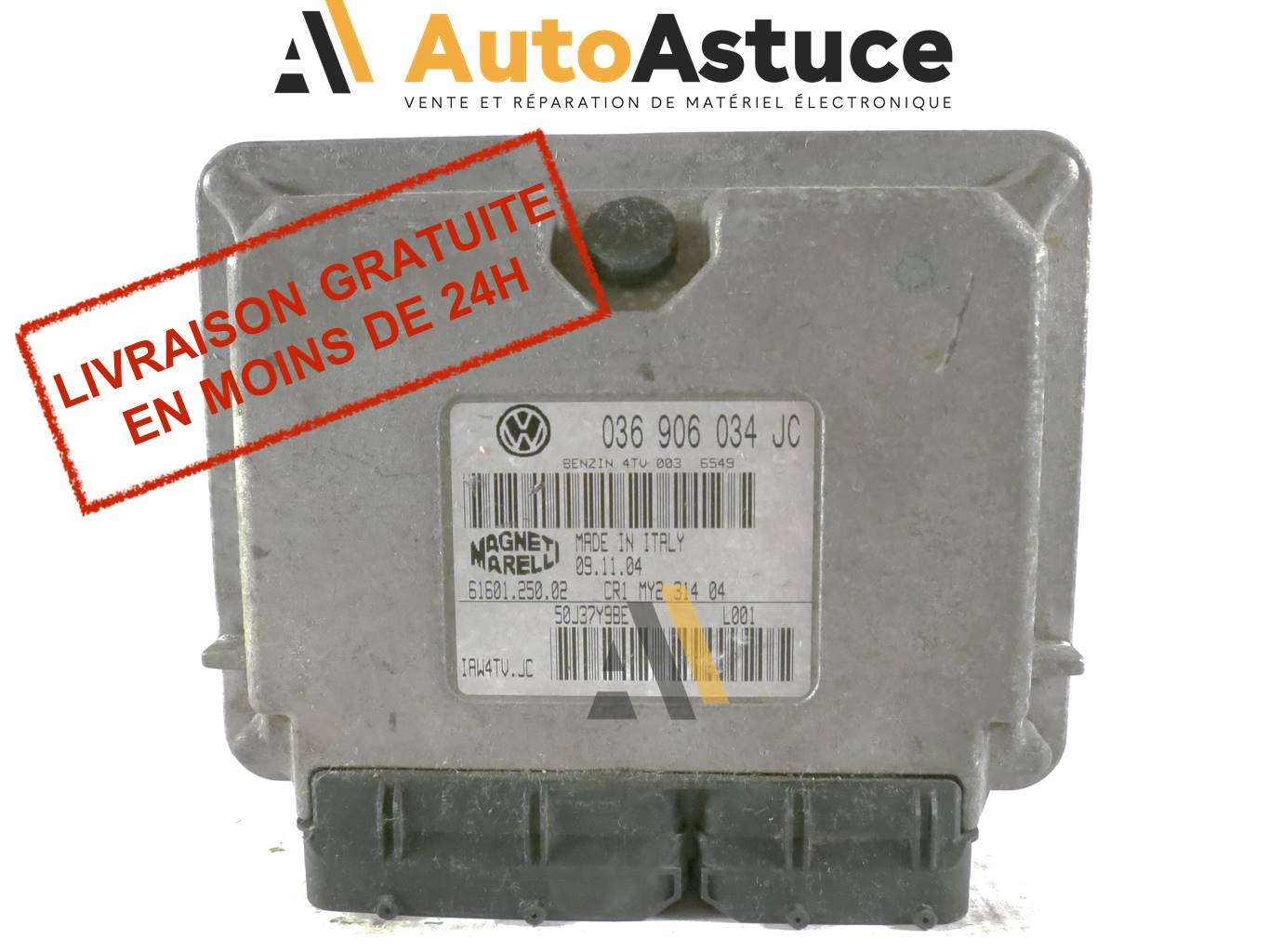 Calculateur Volkswagen Polo 1.4 036906034JC Magneti Marelli 61601.250. ...